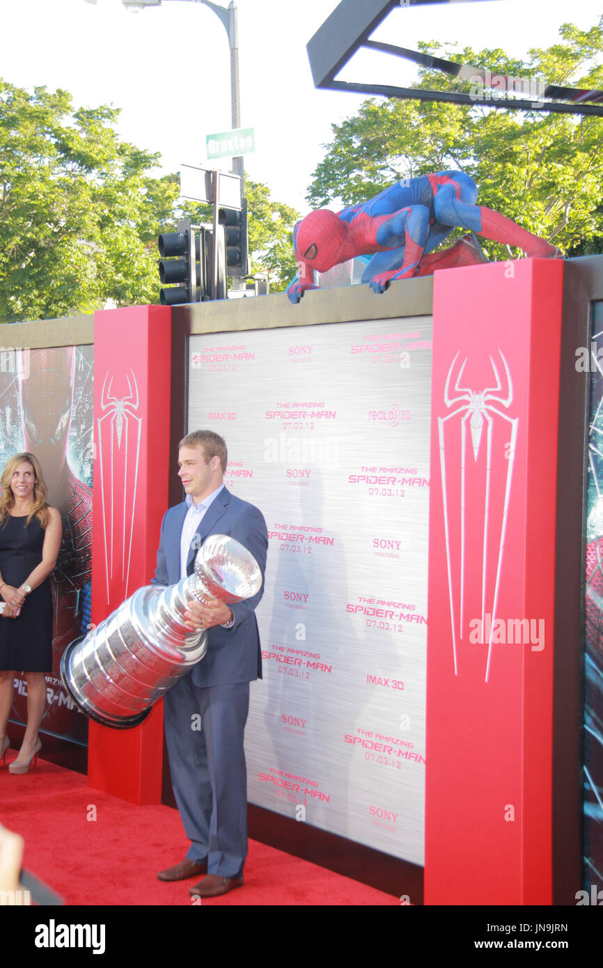Spider-Man, Dustin Brown, The Stanley Cup 06/28/2012 "The Amazing ...