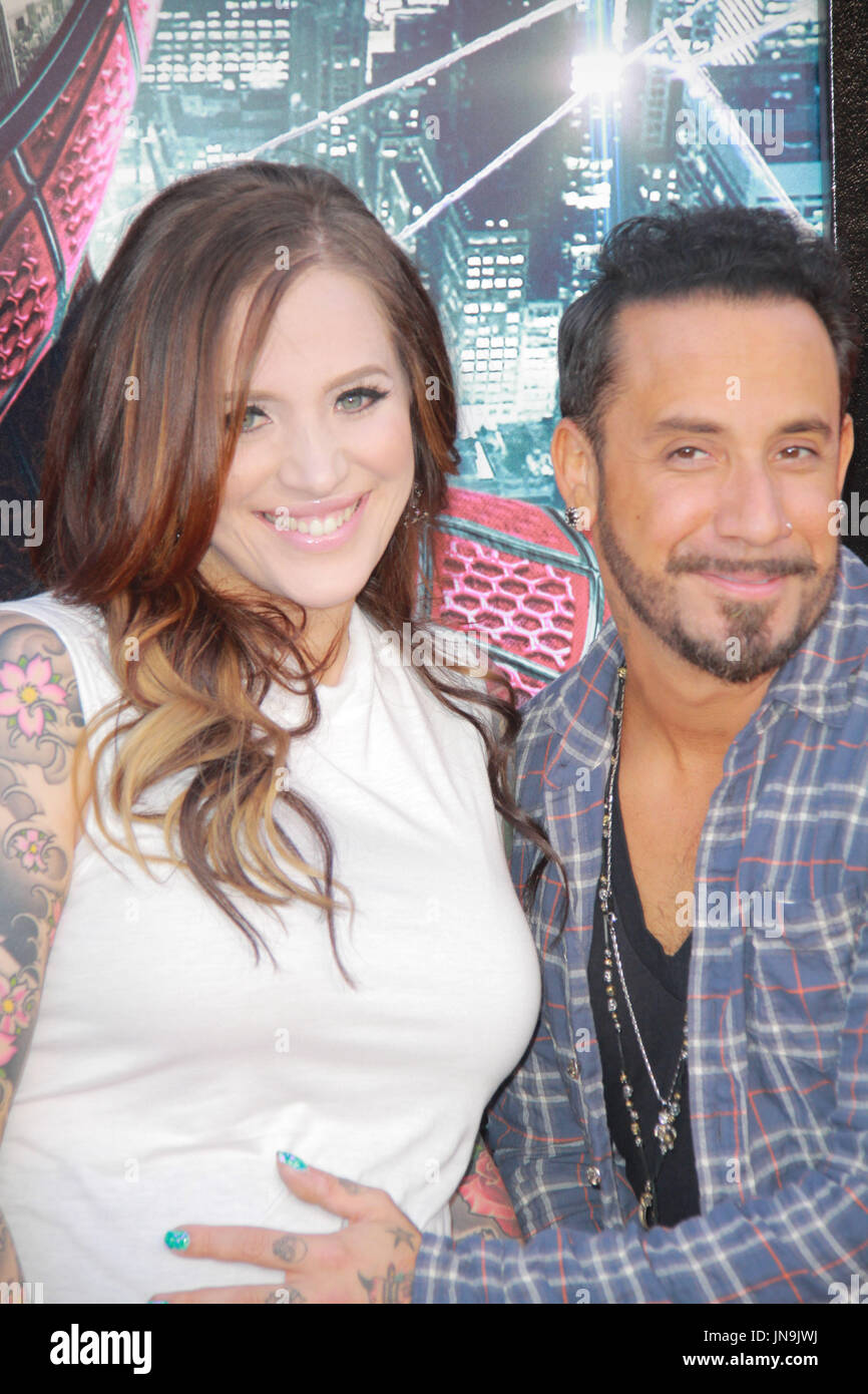 AJ McLean, Rochelle Karidis 06/28/2012 "The Amazing Spider-Man ...
