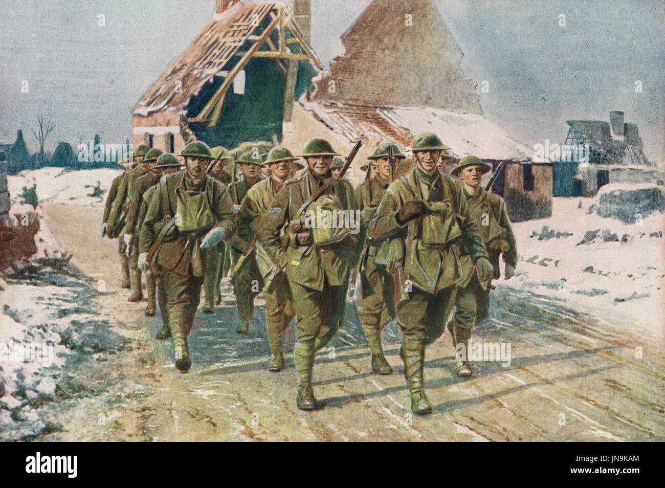East Lancashire Regiment, France, WW1 Stock Photo - Alamy