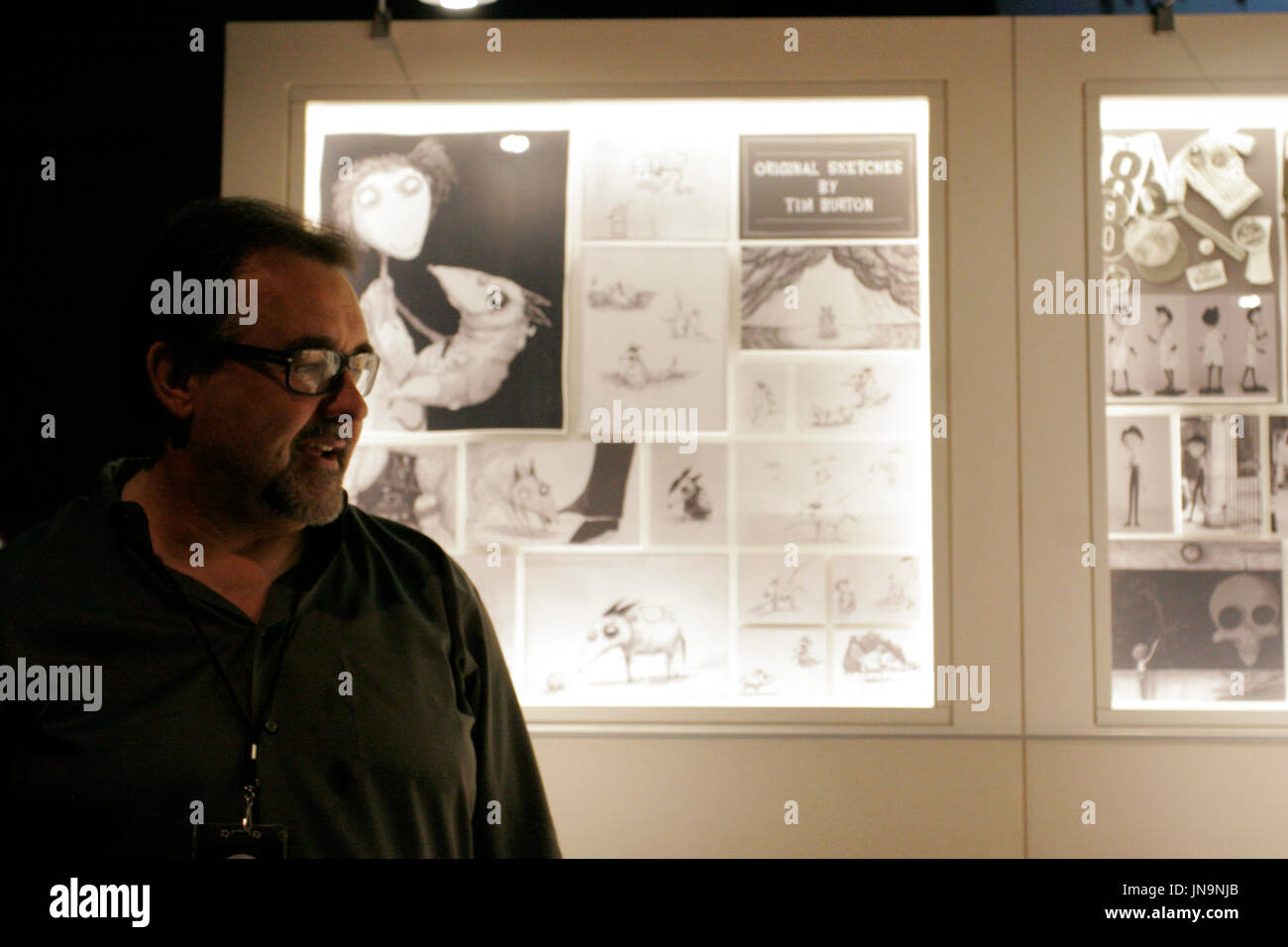 Don Hahn with "Tim Burton's Desk" 09/23/2012 “The Art of FRANKENWEENIE ...