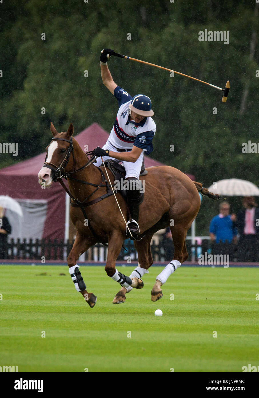 An England polo player during the Royal Salute Coronation Cup polo at ...