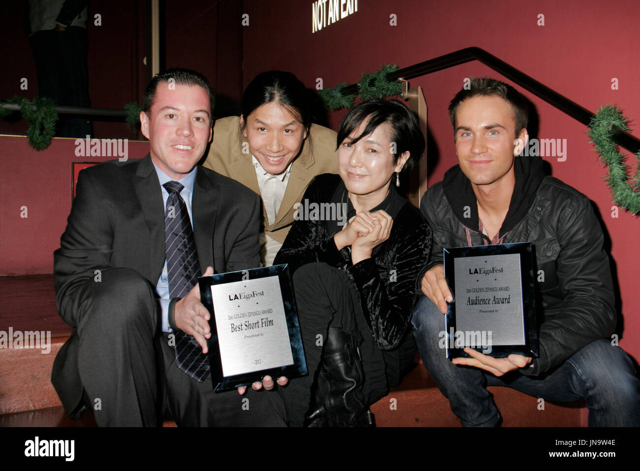 Bruce Barber, Hayato Mitsuishi, Kaori Momoi, Larry Laboe 12/16/2012 LA ...