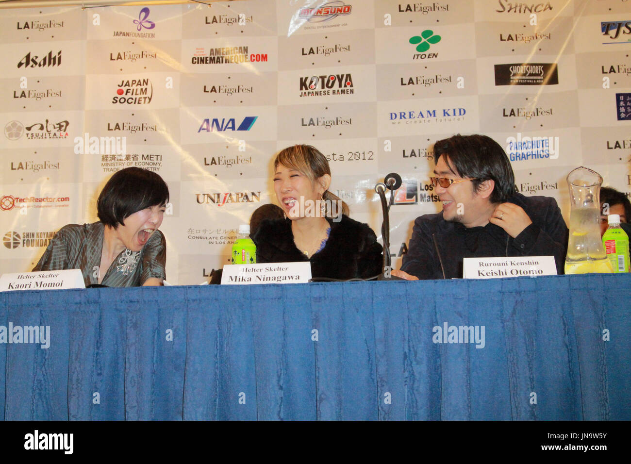 Kaori Momoi, Mika Ninagawa, Keishi Otomo 12/14/2012 LA Eiga Fest 2012 Press Conference held at ...