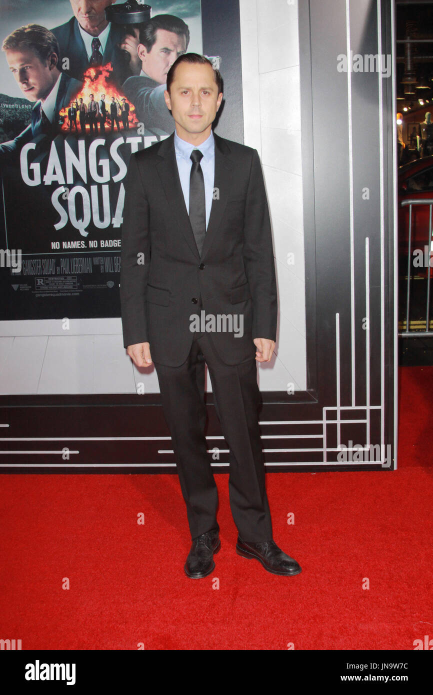 Giovanni Ribisi 01/07/2013 "Gangster Squad" Premiere held at Grauman's ...
