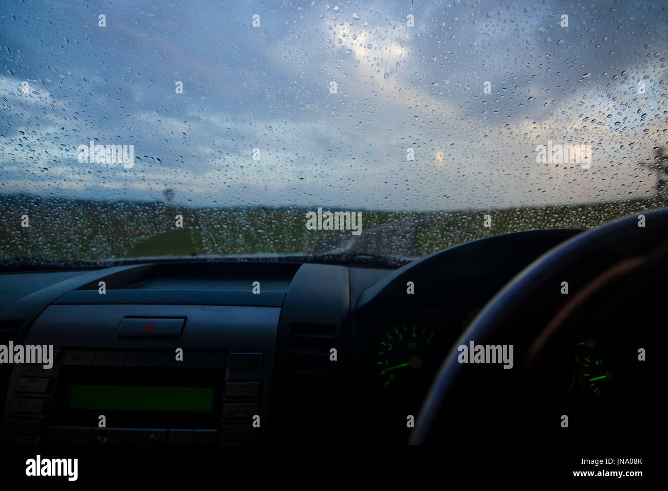 After rain in the car Stock Photo - Alamy