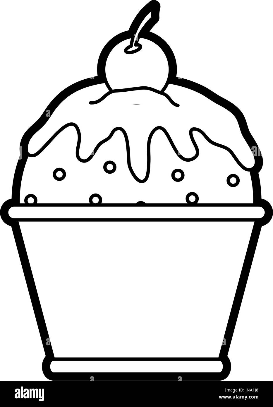 cupcake vector illustration Stock Vector Image & Art - Alamy