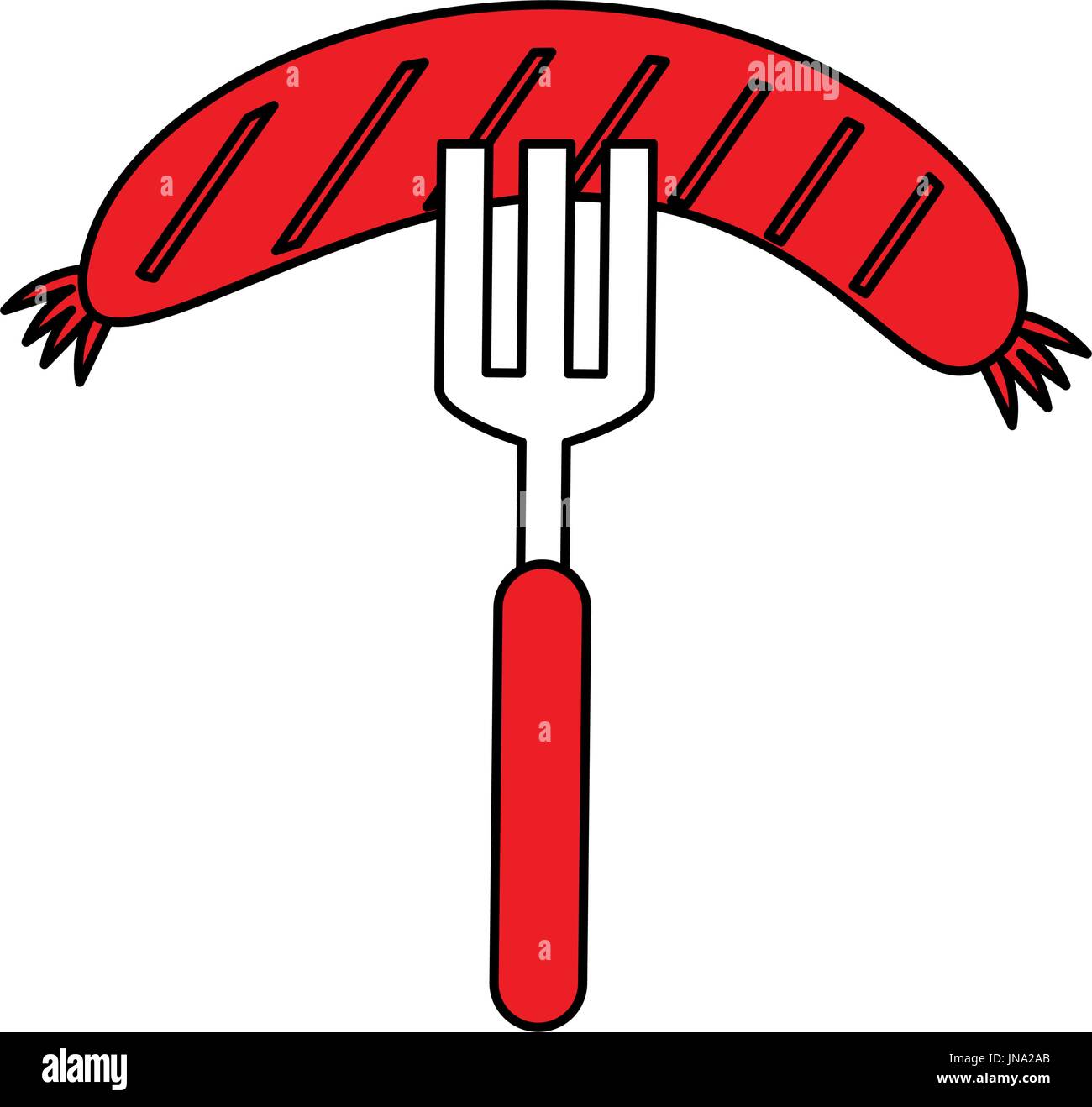 sausage vector illustration Stock Vector Image & Art - Alamy