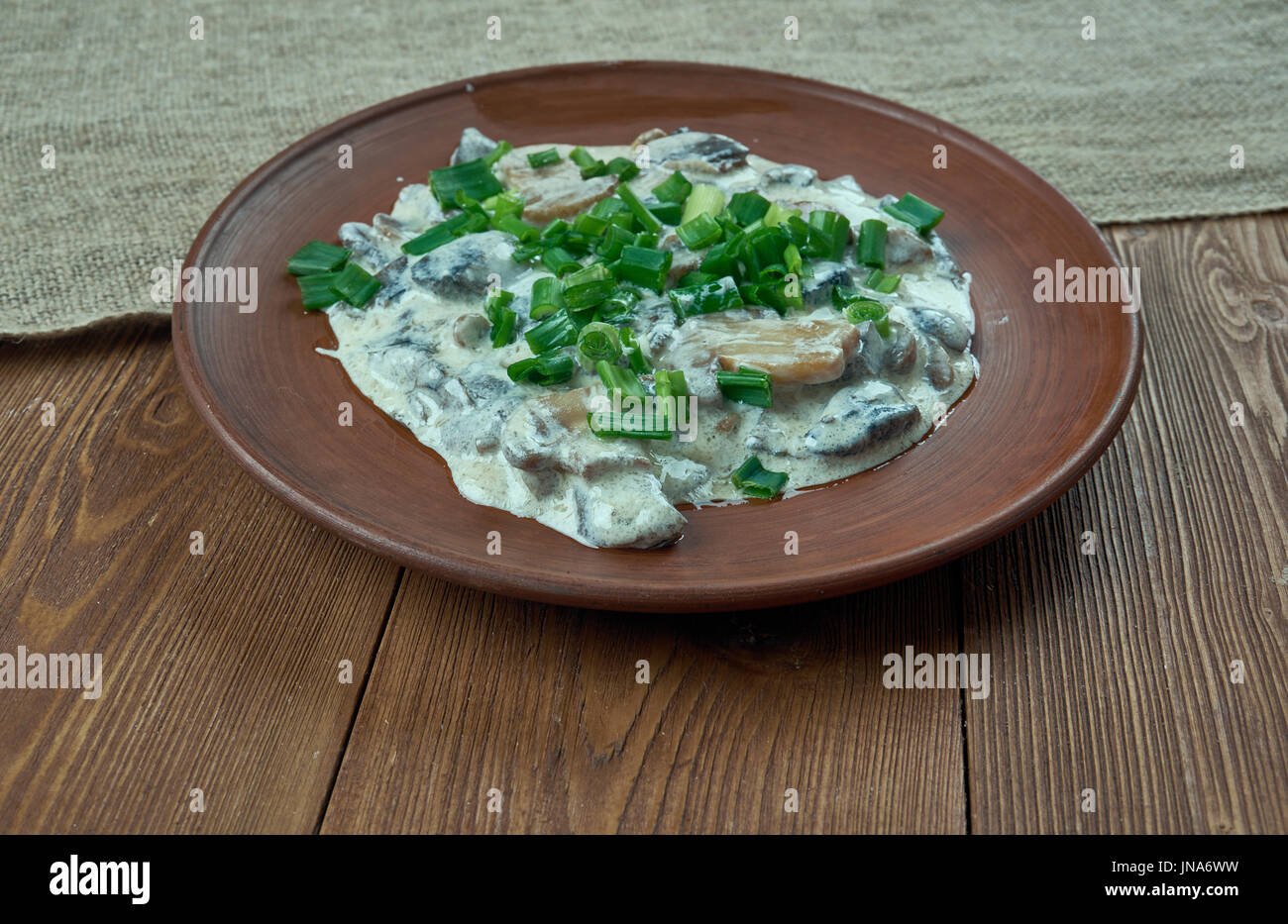 seene-salat - Estonian mushroom salad Stock Photo - Alamy
