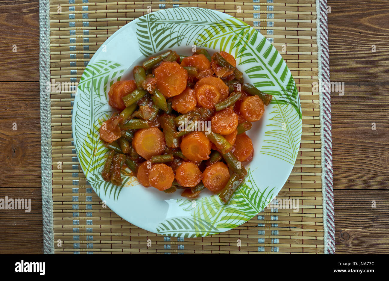 Yetakelt W'et - Spicy Mixed Vegetable Stew.Ethiopian dishes Stock Photo ...