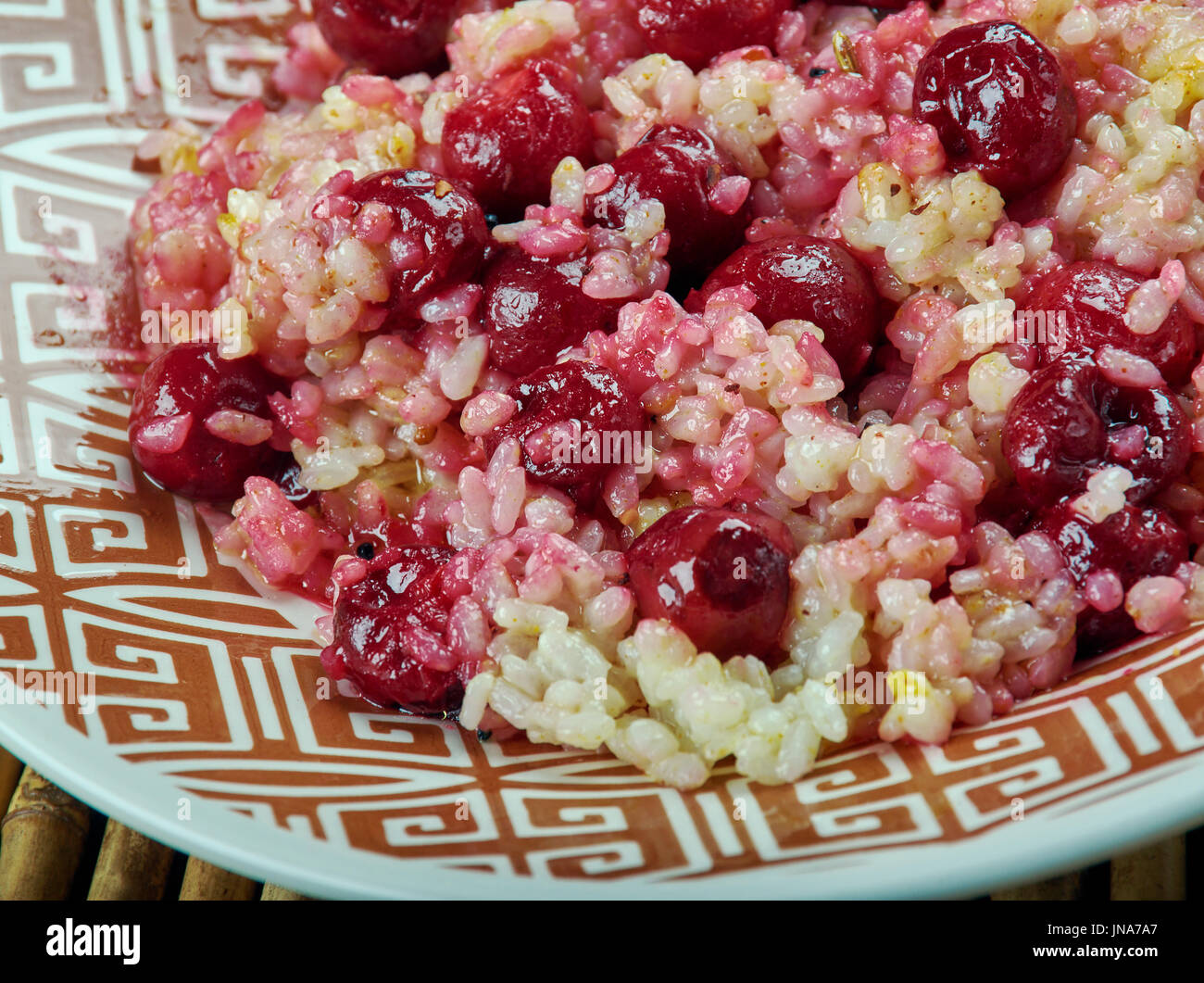 Albalu polow - Persian Rice with Sour Cherries Stock Photo - Alamy