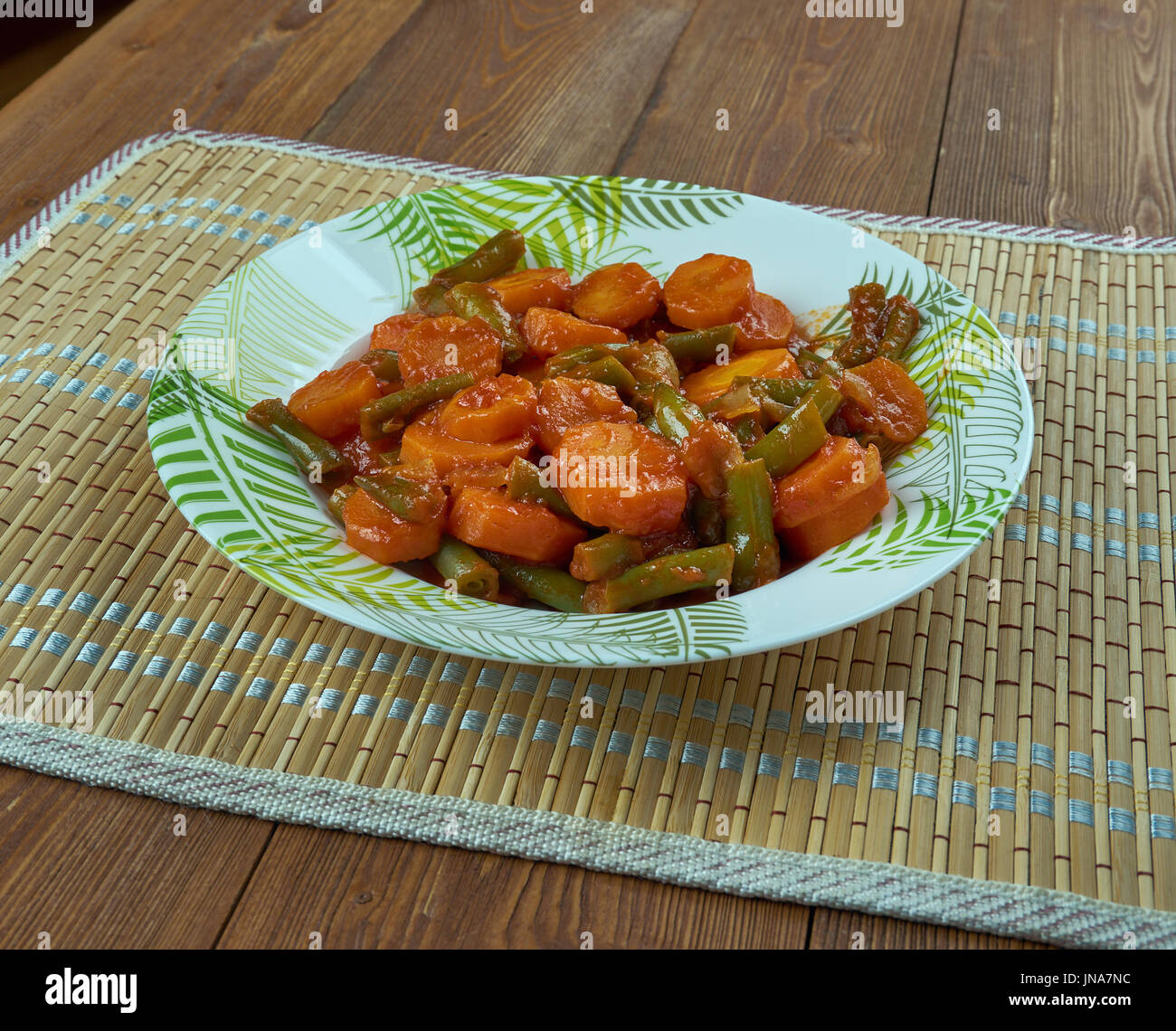 Yetakelt W'et - Spicy Mixed Vegetable Stew.Ethiopian dishes Stock Photo ...