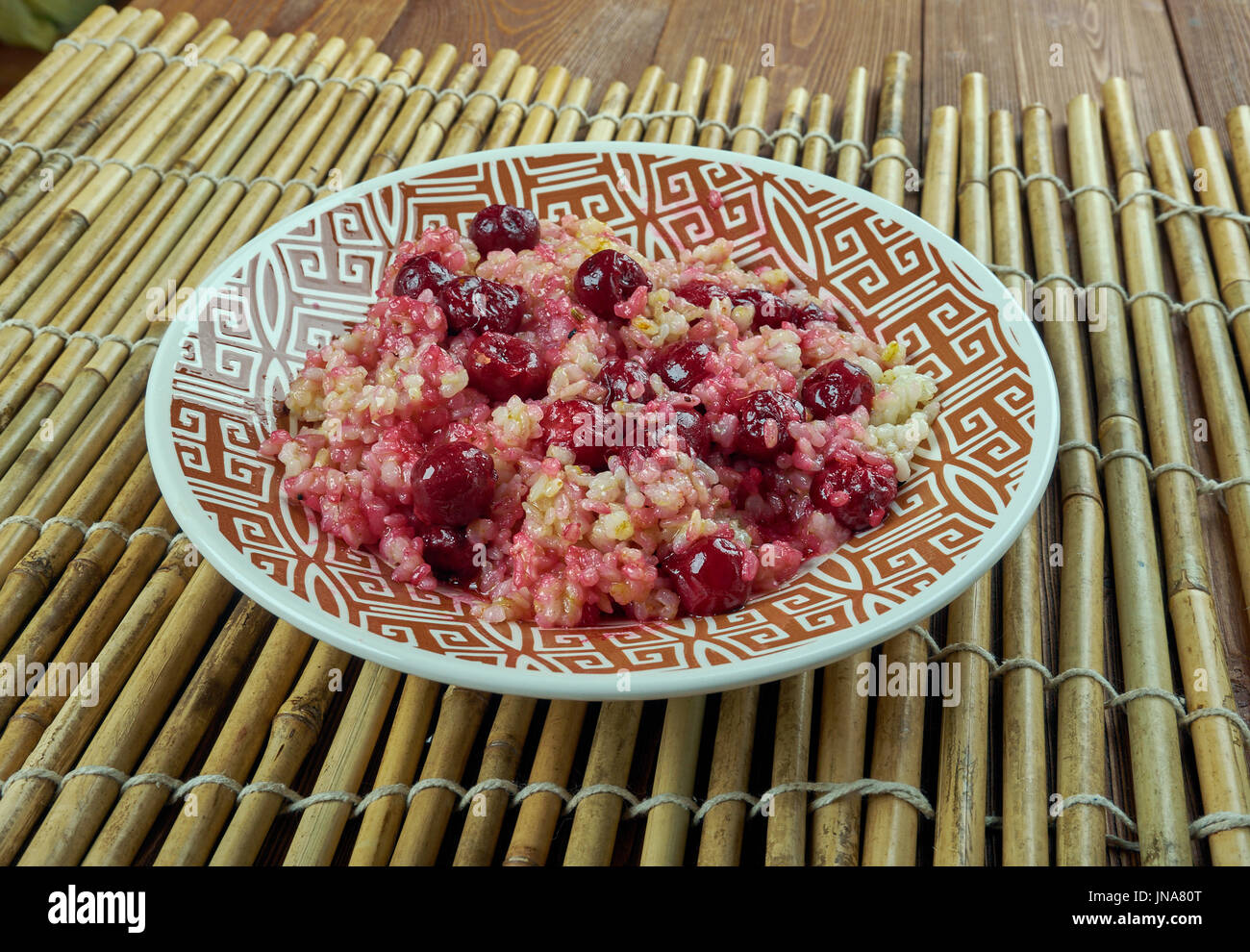 Albalu polow - Persian Rice with Sour Cherries Stock Photo - Alamy