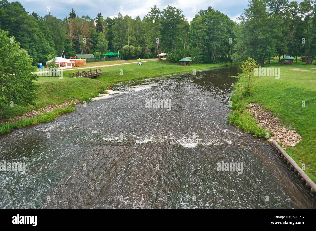 Augustow Canal Poland, Belarus. It is under the protection of UNESCO ...