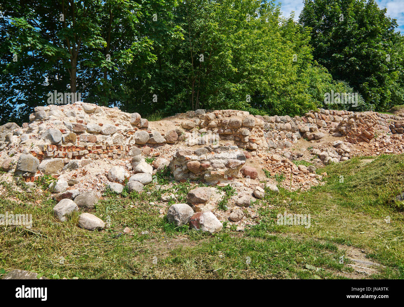 ancient castle, located in Grodno, Belarus Stock Photo - Alamy
