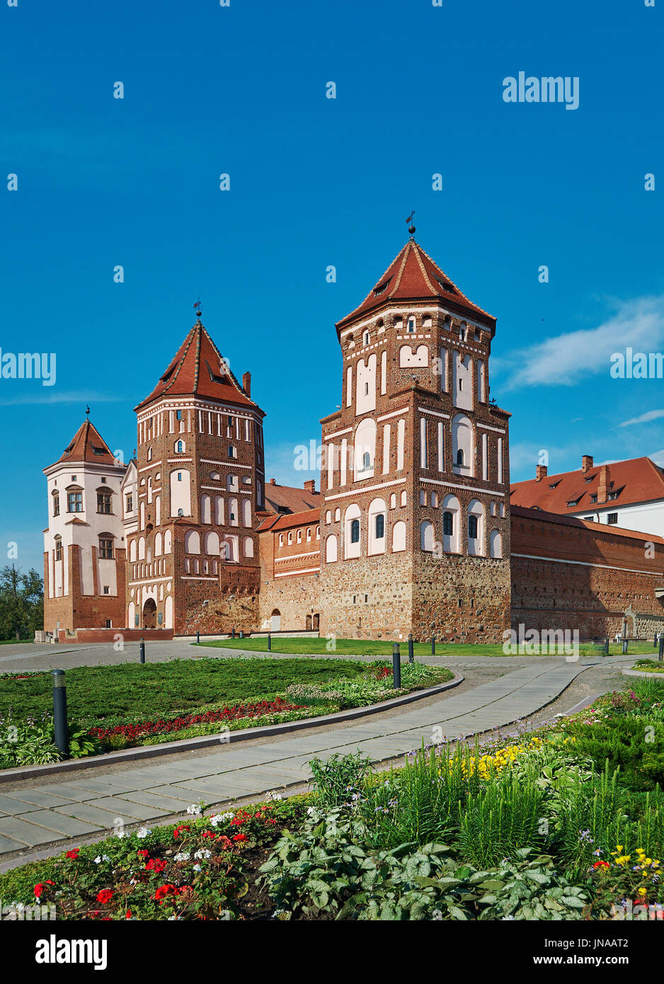 Mir Castle Complex.Europe, Belarus. July 1, 2017 Stock Photo - Alamy