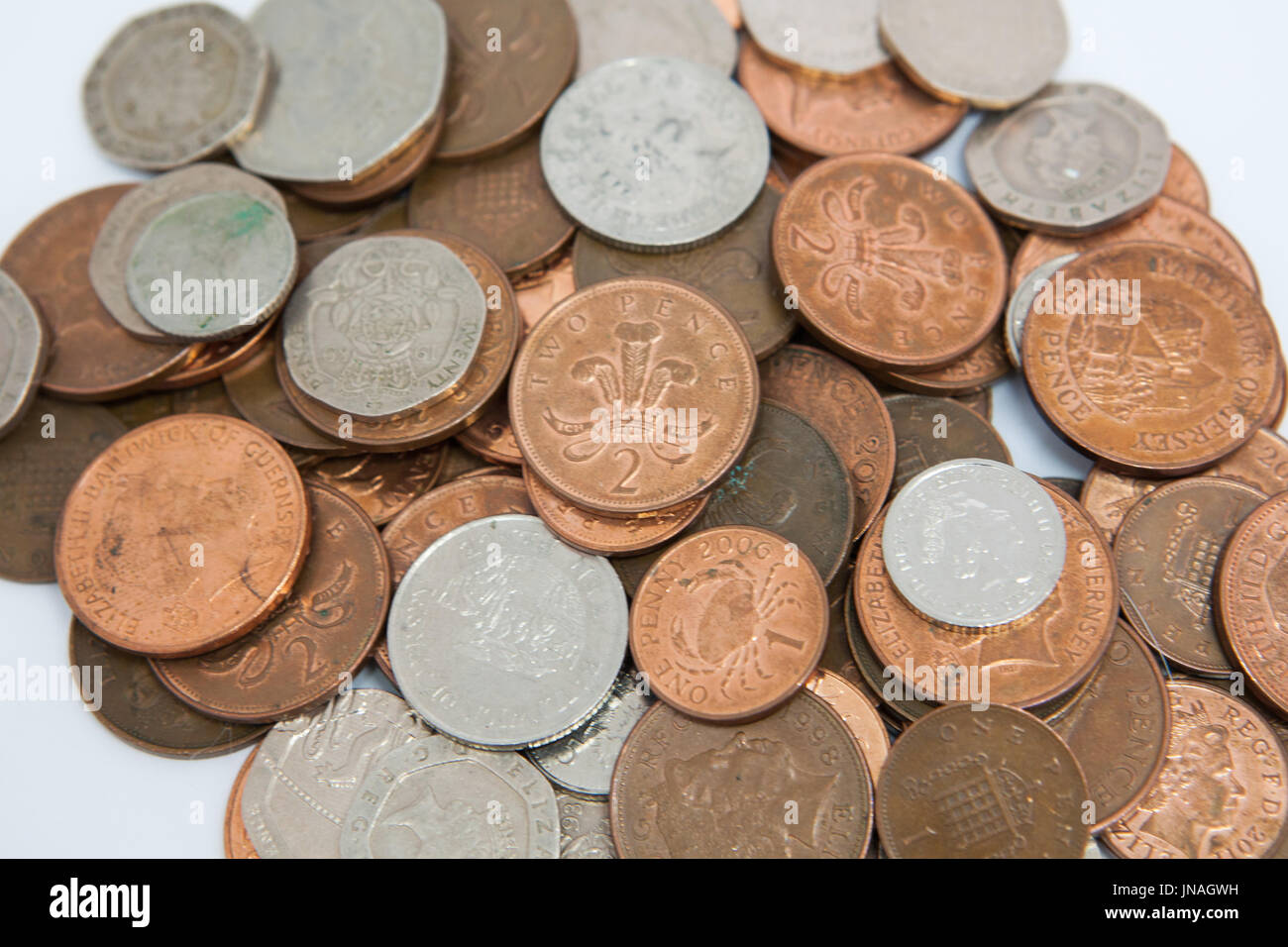 Silver 1p coin hi-res stock photography and images - Alamy
