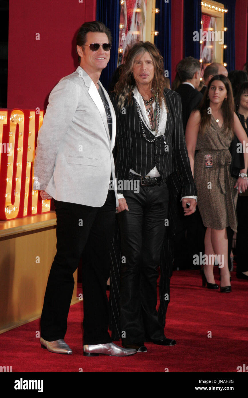 Jim Carrey, Steven Tyler 03/11/2013 "The Incredible Burt Wonderstone ...
