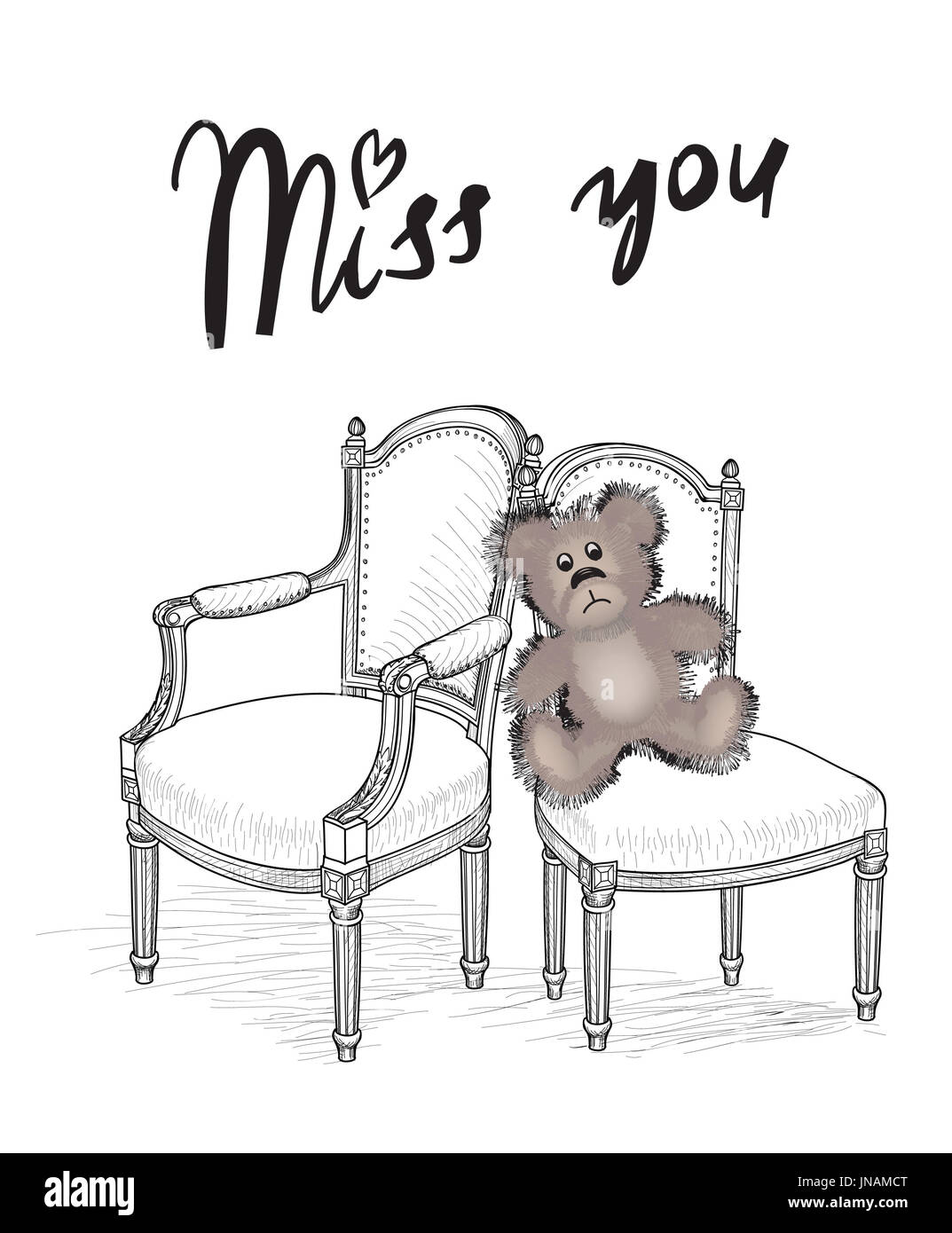 Cartoon Teddy Bear Love Heart High Resolution Stock Photography and ...
