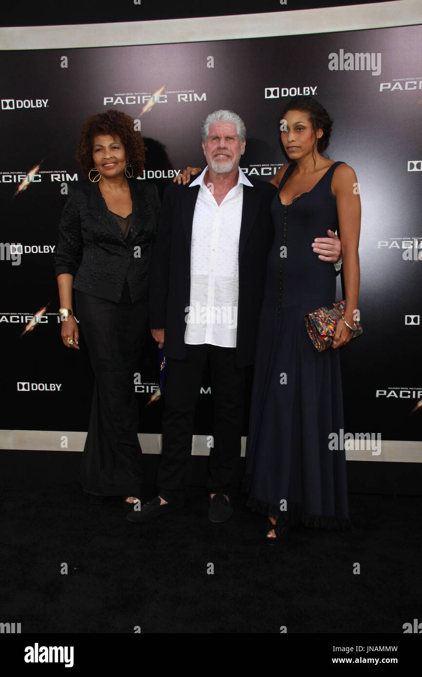 Opal Stone Perlman, Ron Perlman, Blake Perlman 07/09/2013 "Pacific Rim ...