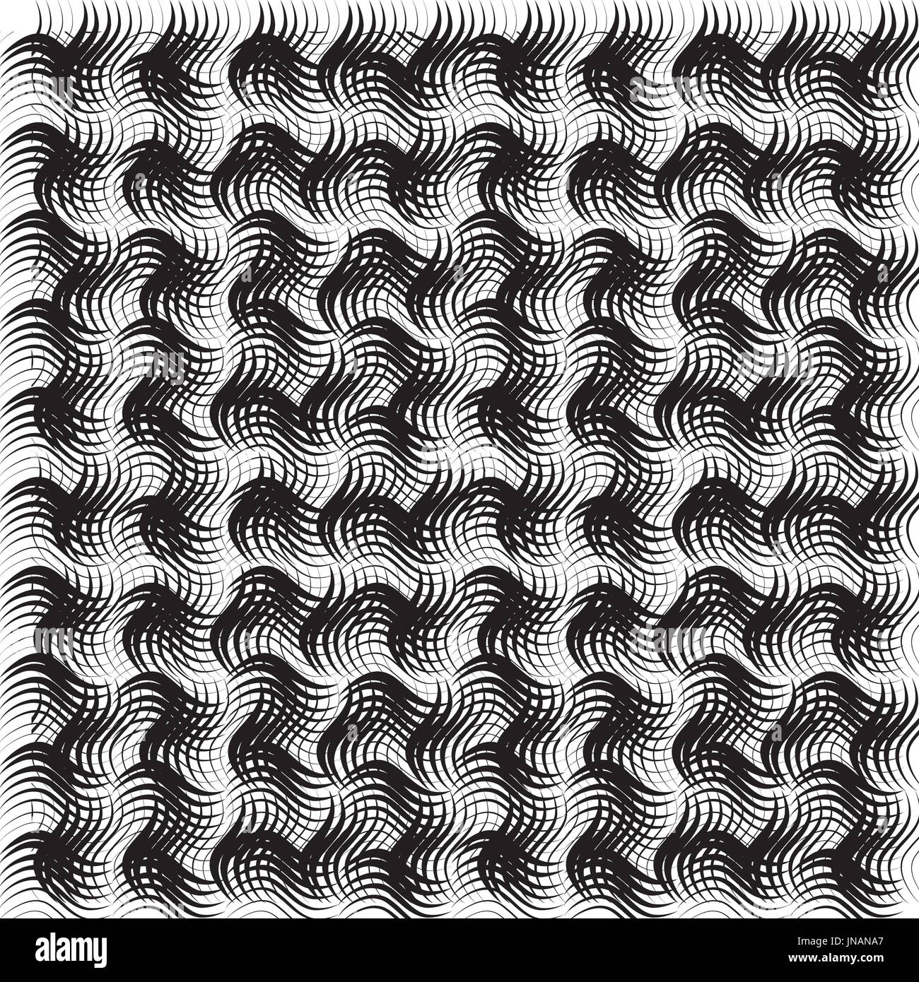 Abastract geometric seamless pattern. Wave grid texture for wallpaper ...