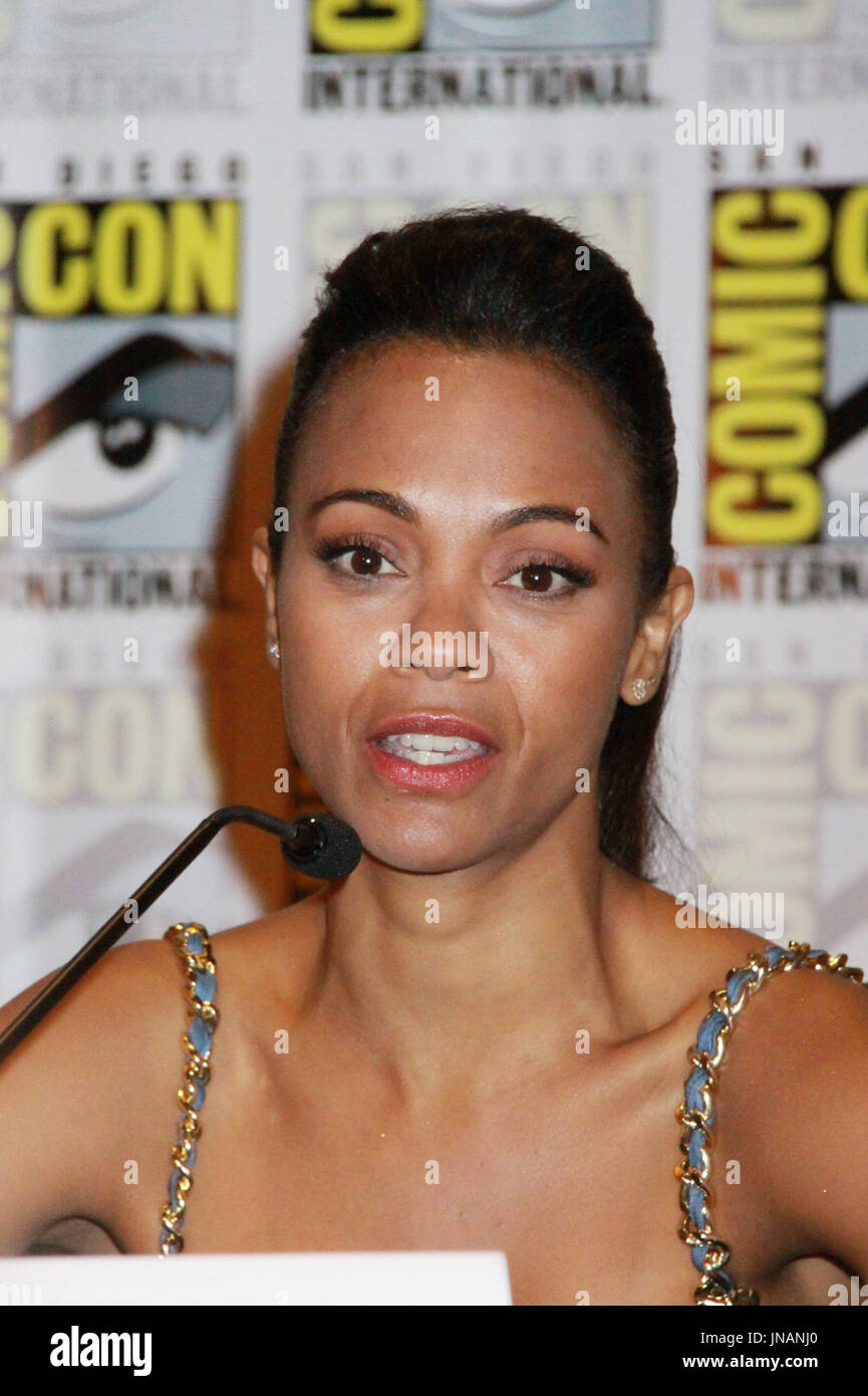 Zoe Saldana 07/20/2013 "Guardians Of The Galaxy" Comic-Con Press ...