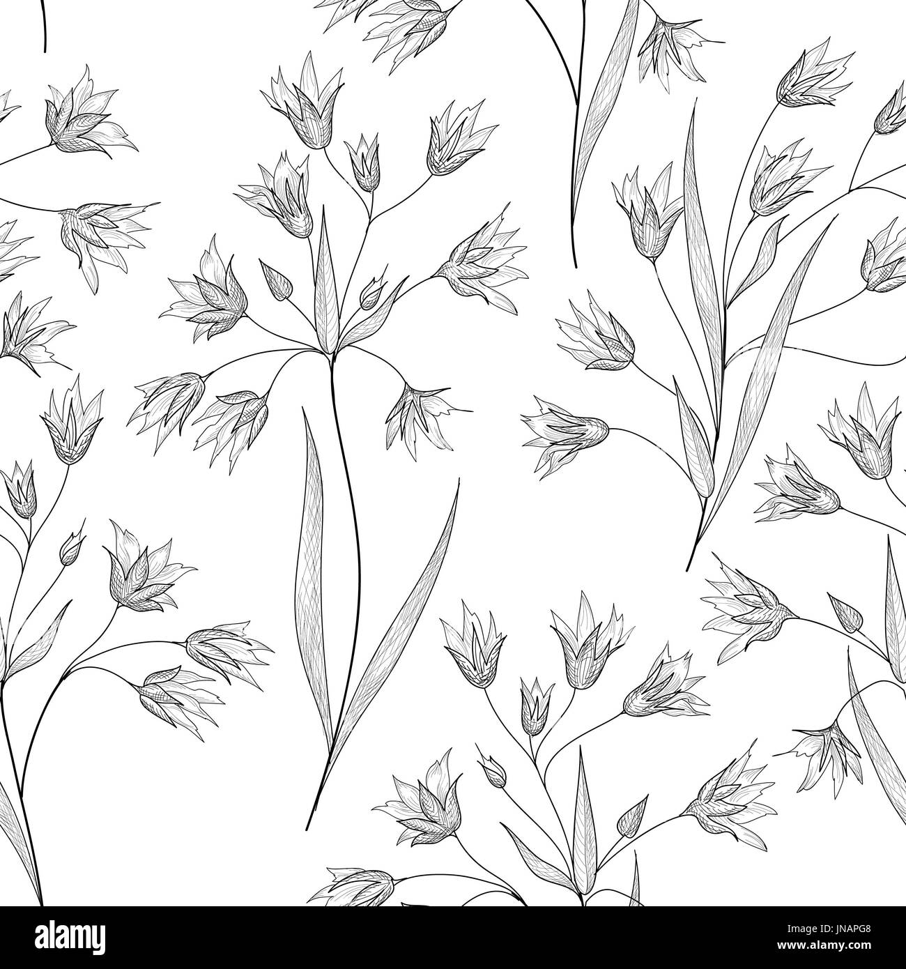 Floral seamless pattern. Flower background. Floral tile spring texture ...