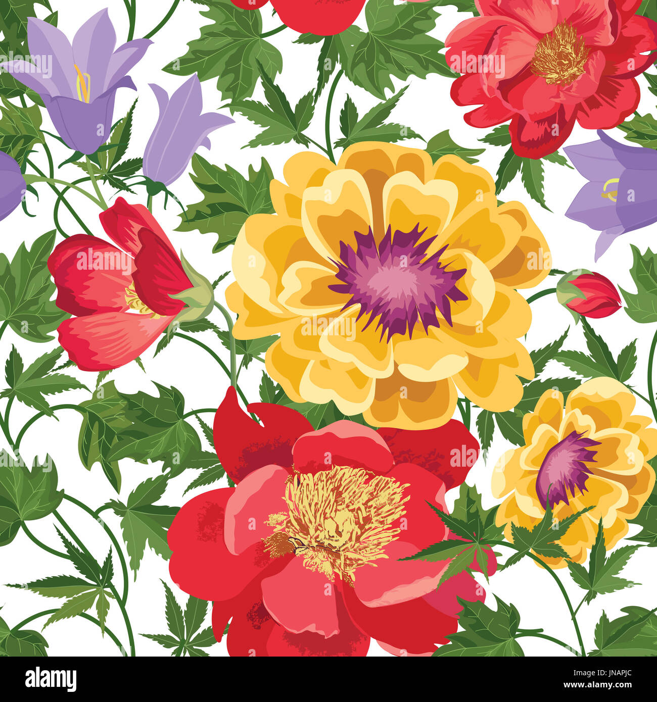 Floral seamless pattern. Flower background. Floral tile spring texture ...