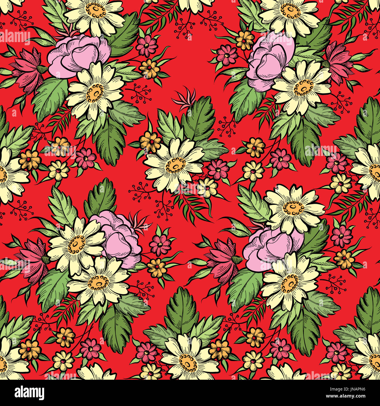 Floral seamless pattern. Flower background. Floral tile spring texture ...