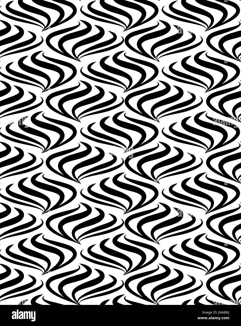 Seamless Wave Pattern Black and White Stock Photos & Images - Alamy
