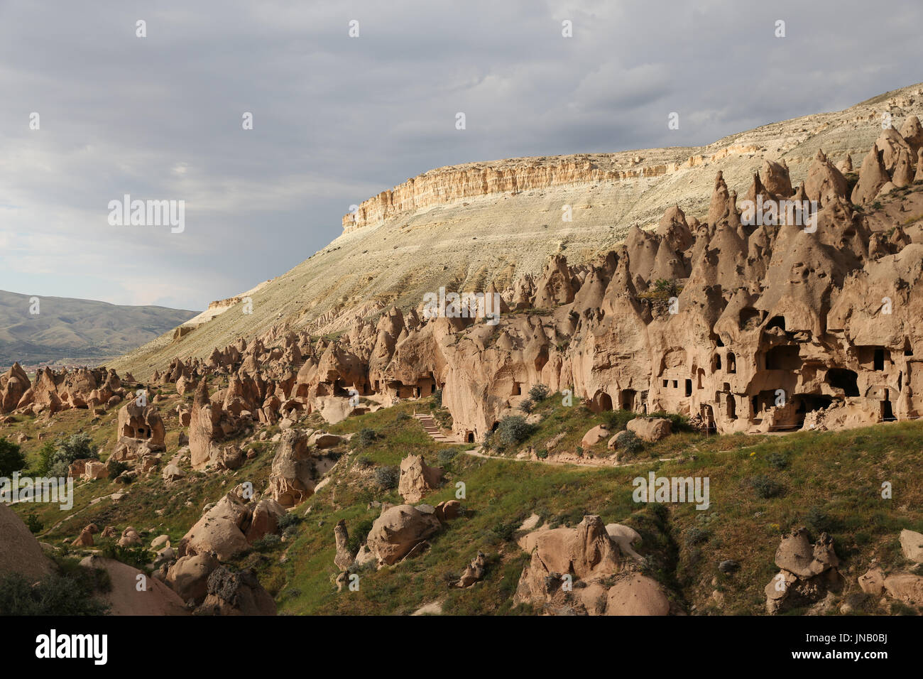 Rock Formations in Zelve Valley, Cappadocia, Turkey Stock Photo - Alamy
