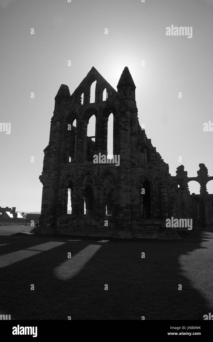 Whitby benedictine abbey Black and White Stock Photos & Images - Alamy