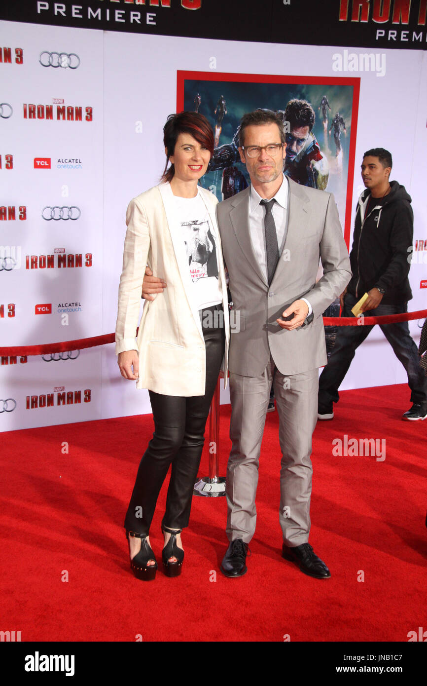 Guy Pearce, Kate Mestitz 04/24/2013 "Iron Man 3" World Premiere held at ...