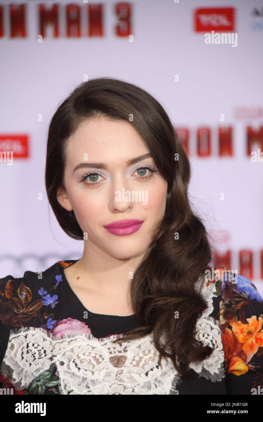 Kat Dennings 04/24/2013 "Iron Man 3" World Premiere held at El Capitan ...