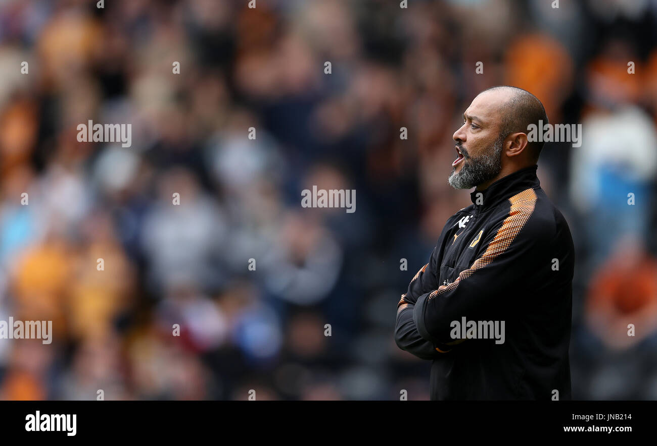 Wolverhampton Wanderers manager Nuno Espirito Santo during the game ...