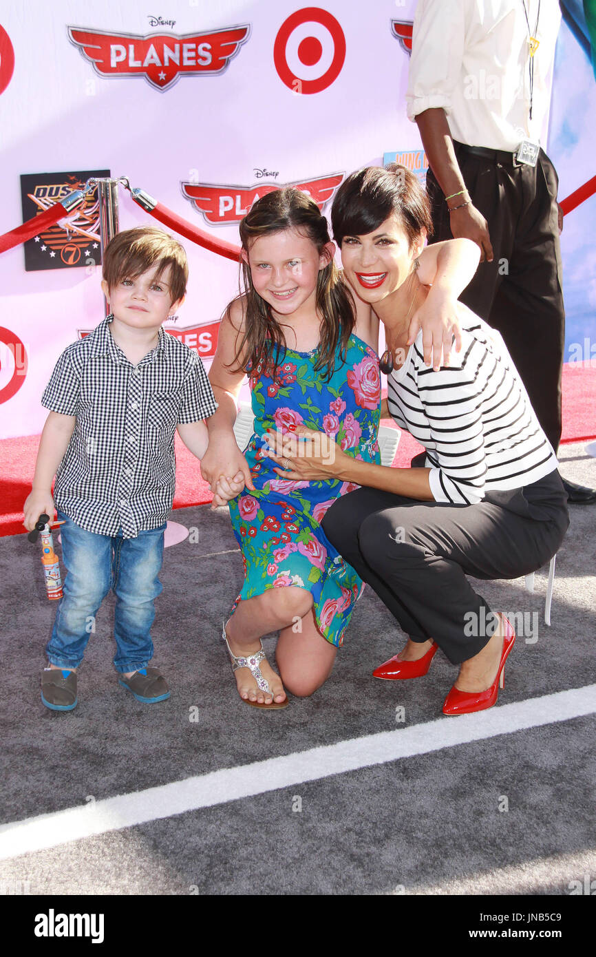 Ronan Beason, Gemma Beason, Catherine Bell 08/05/2013 "Disney's Planes ...