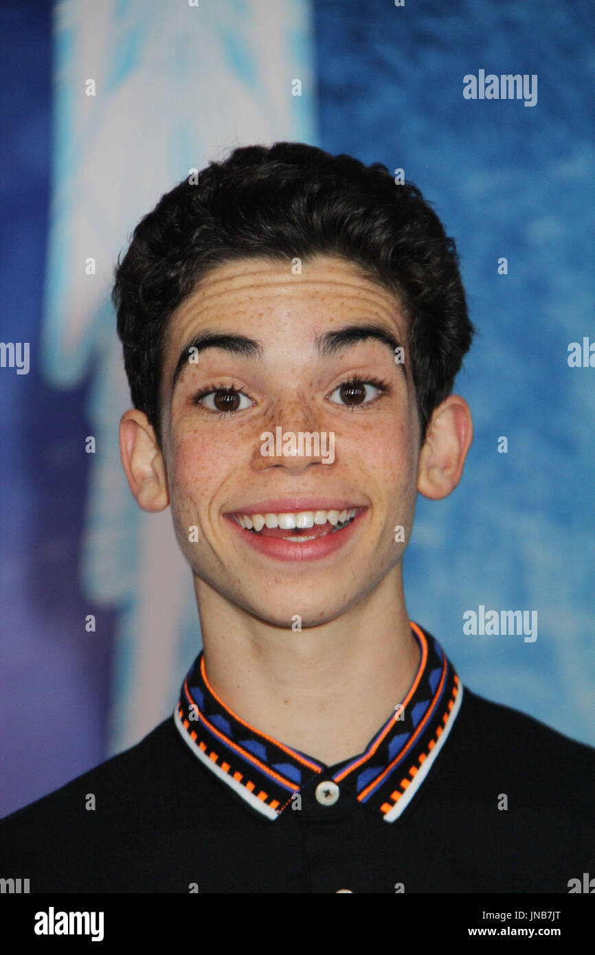 Cameron Boyce 11/19/2013 "Frozen" Premiere held at El Capitan Theatre ...