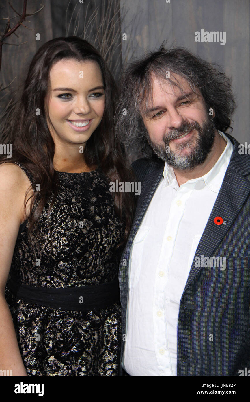 Katie Jackson, Peter Jackson 12/02/2013 Los Angeles Premiere of "The ...