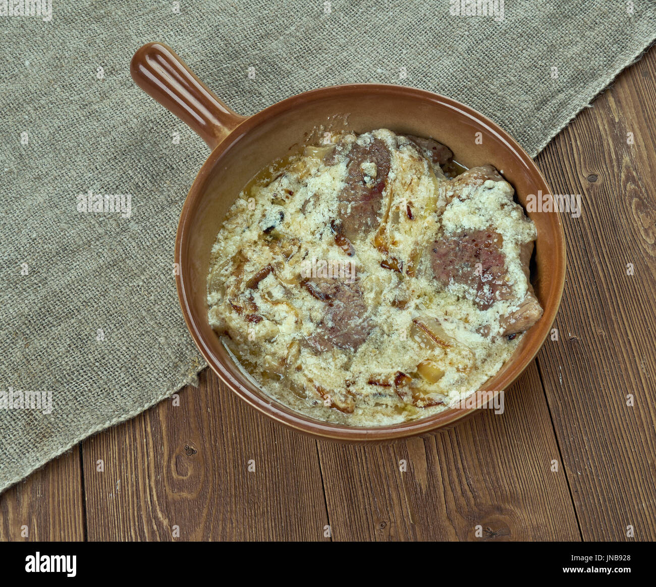Possun noisetit - Finnish fried pork loin Wwth sauce Stock Photo - Alamy