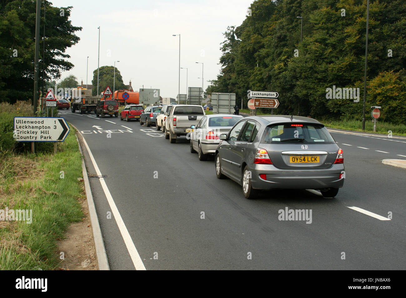 Traffic delays in Gloucestershire Stock Photo - Alamy