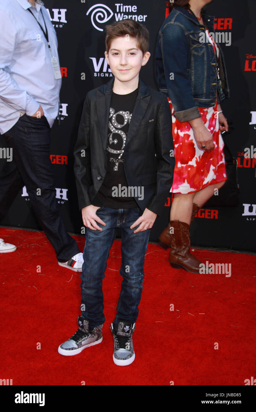 Mason Cook 06/22/2013 "The Lone Ranger" Premiere held at Disneyland in ...