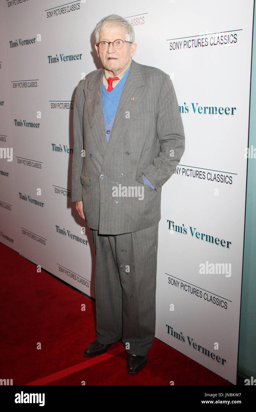 David Hockney 01/29/2014 Los Angeles Premiere of "Tim's Vermeer" held ...