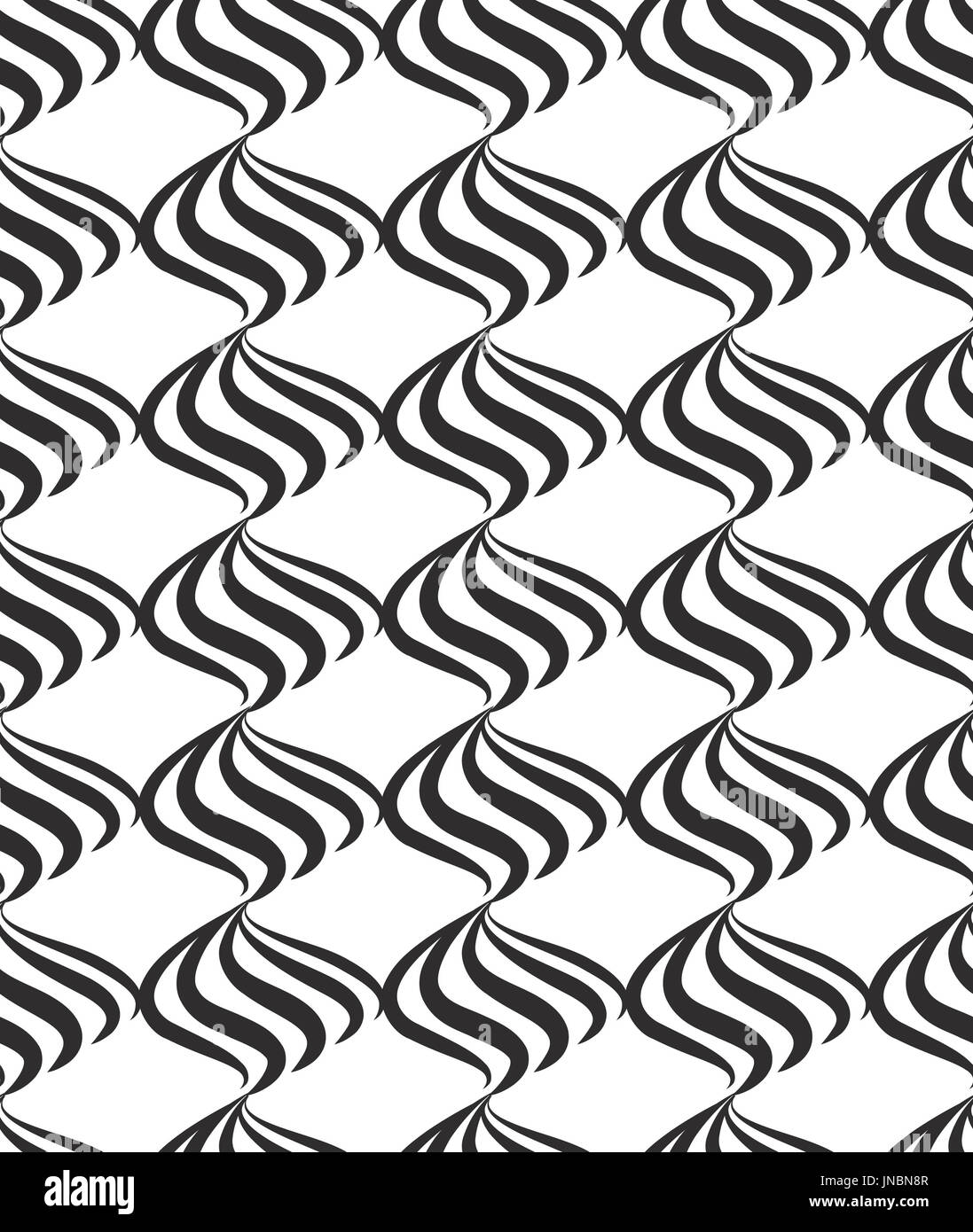 Black and white seamless wave pattern hi-res stock photography and ...