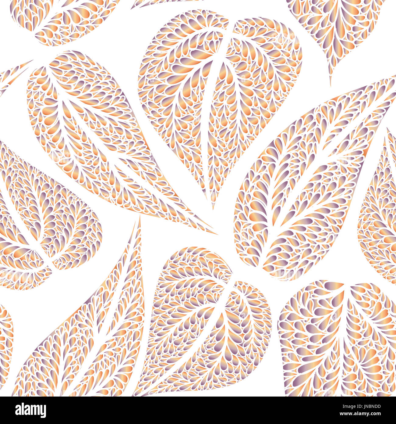 Floral Leaves Seamless Pattern Leaf Textured Background Seamless