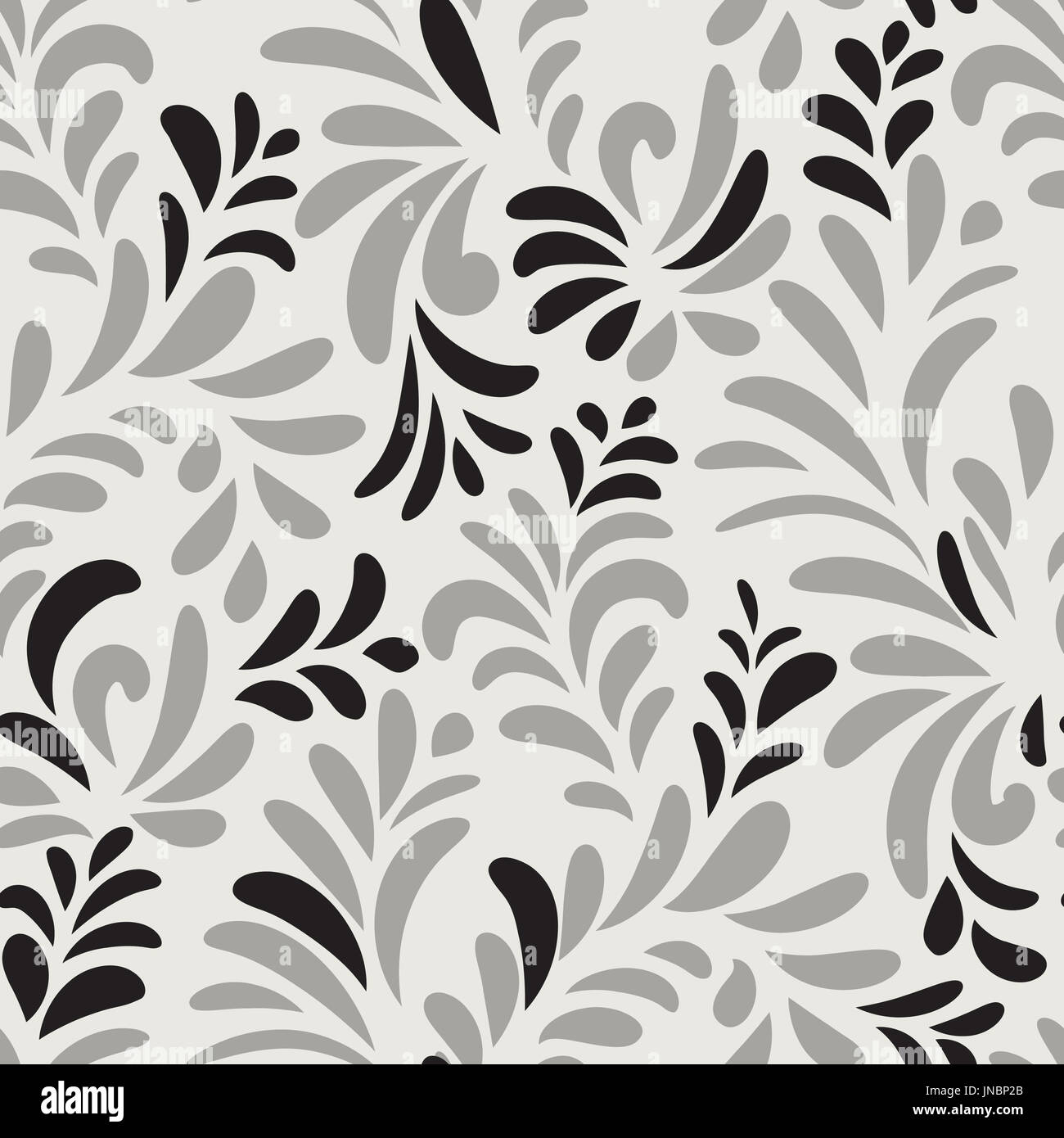 Abstract floral seamless pattern. Floral ornamental leaves texture ...