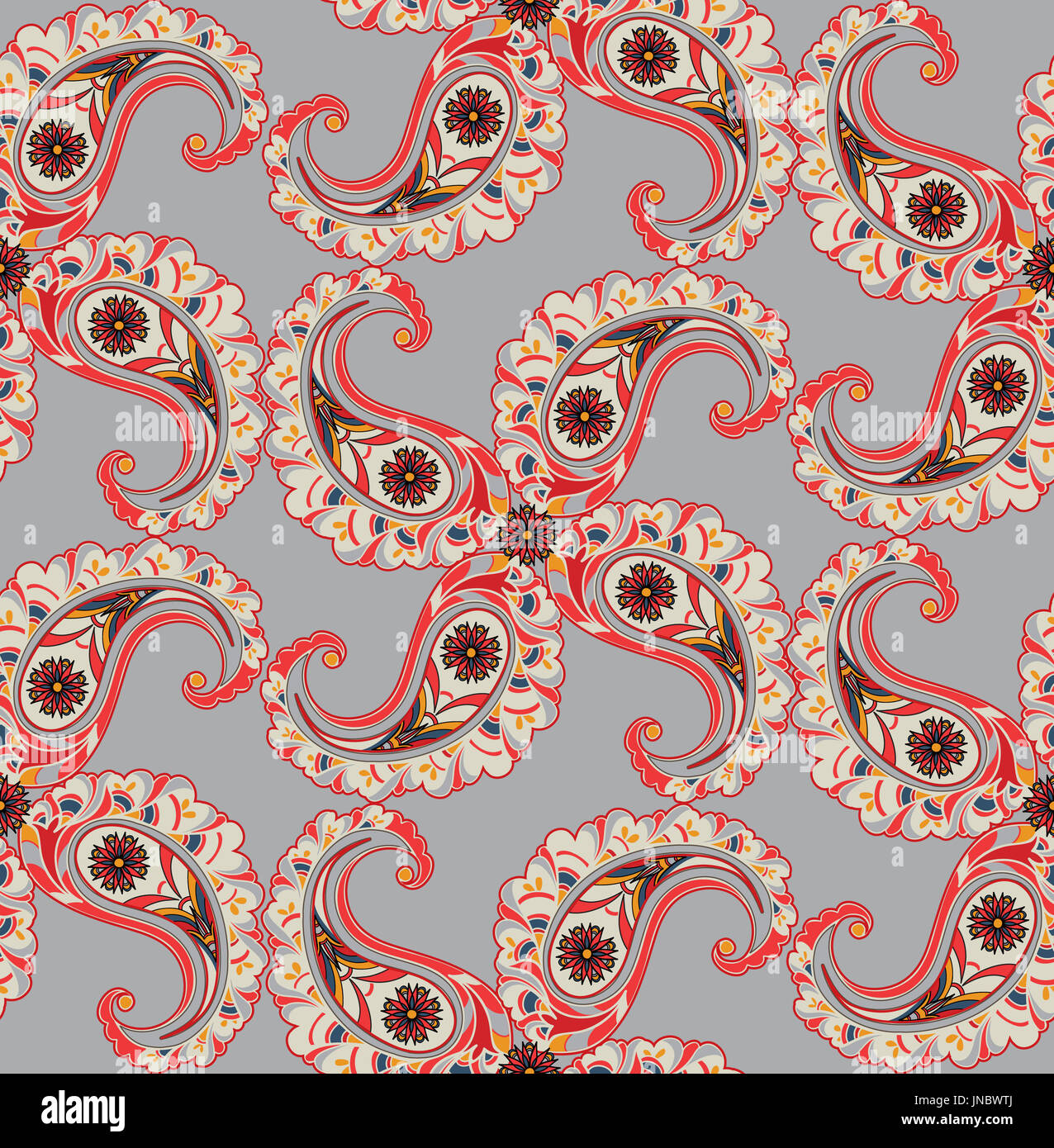 Floral pattern Flourish tiled oriental ethnic background. Arabic ...