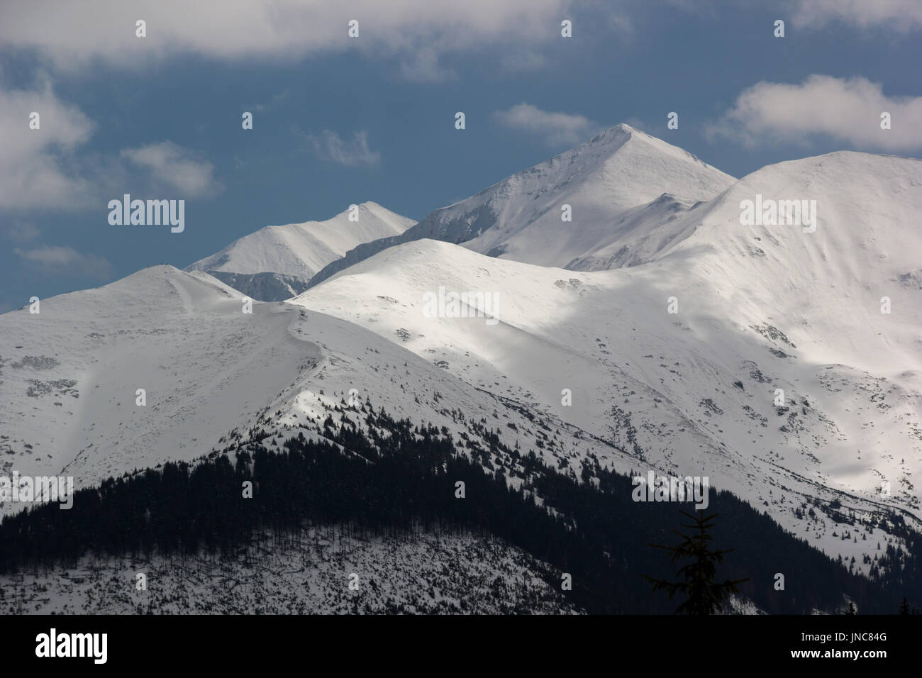Mountain landscape in winter, Tatra Mountains Stock Photo - Alamy