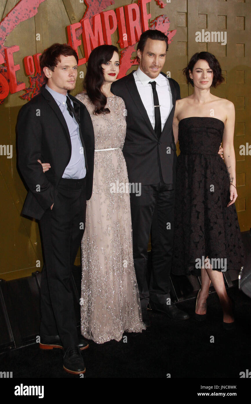Jack O'Connell, Eva Green, Callan Mulvey, Lena Headey 03/04/2014 "300 ...