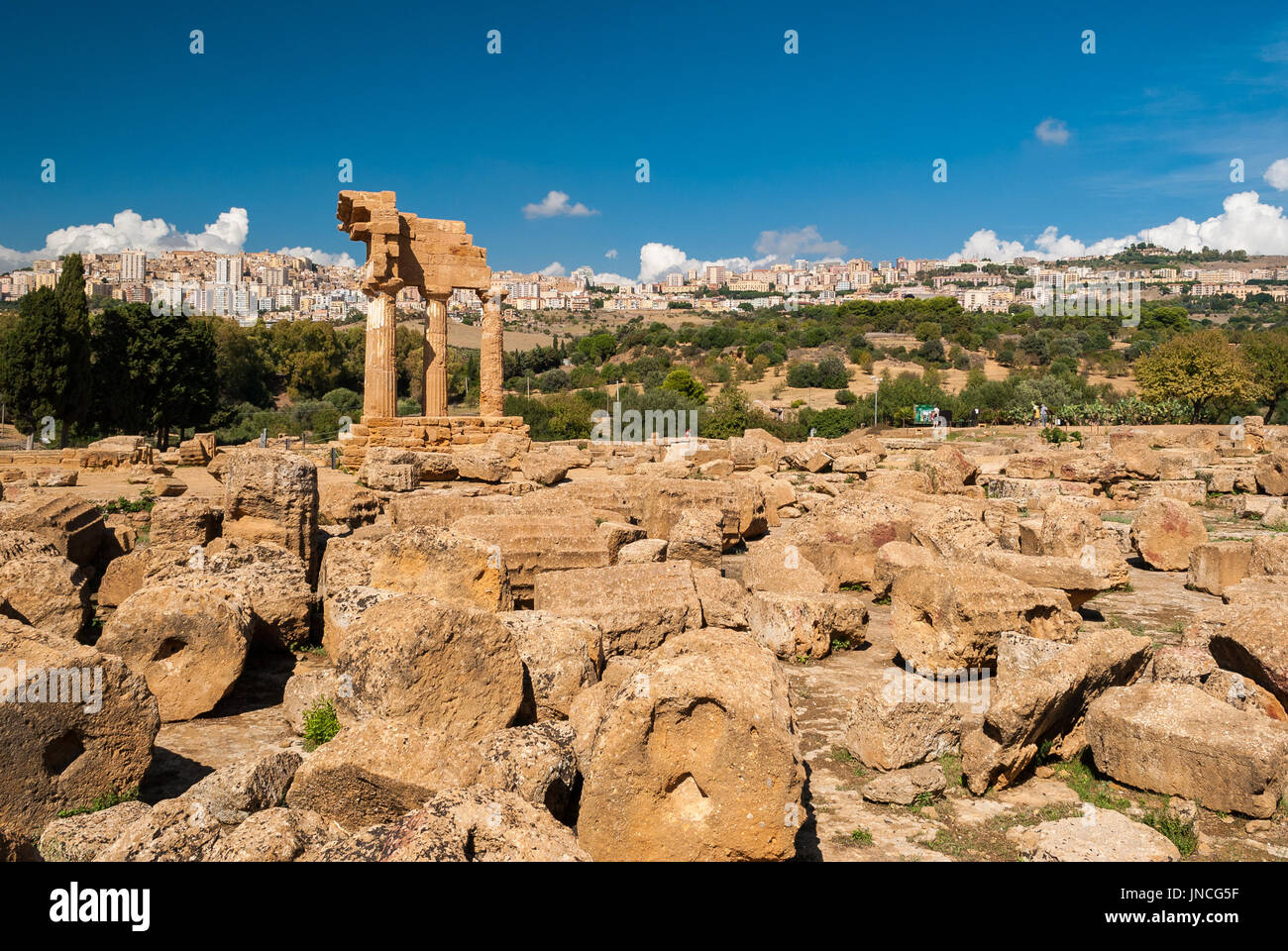 Agrigento Sicily Valley Of The Temples Stock Photos & Agrigento Sicily ...