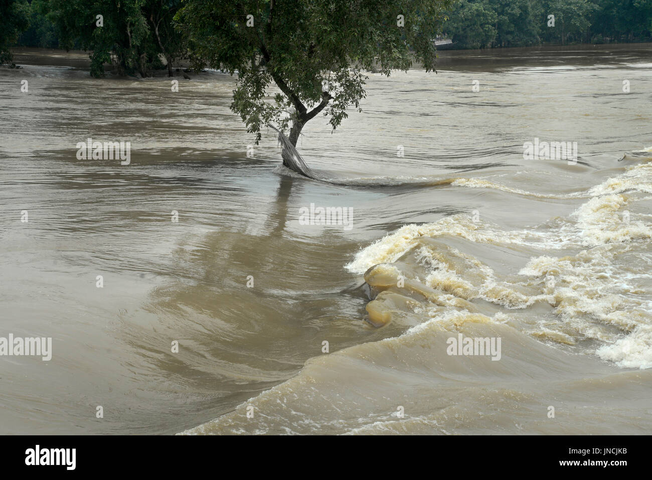 Ghatal, India. 29th July, 2017. River Shilabati broke the river dam and ...