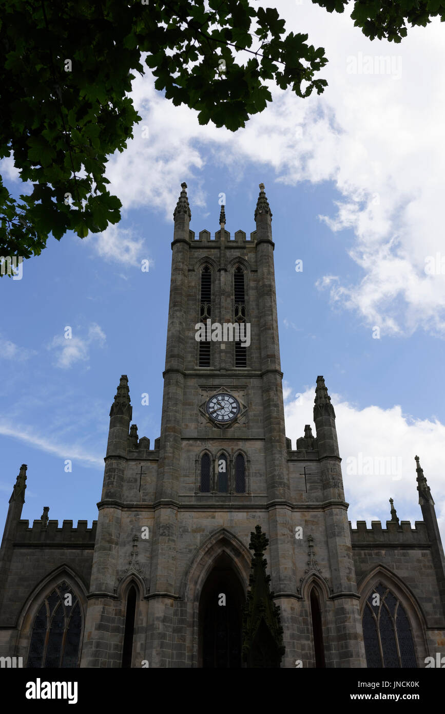 Church tower at all saints church stand whitefield Stock Photo - Alamy